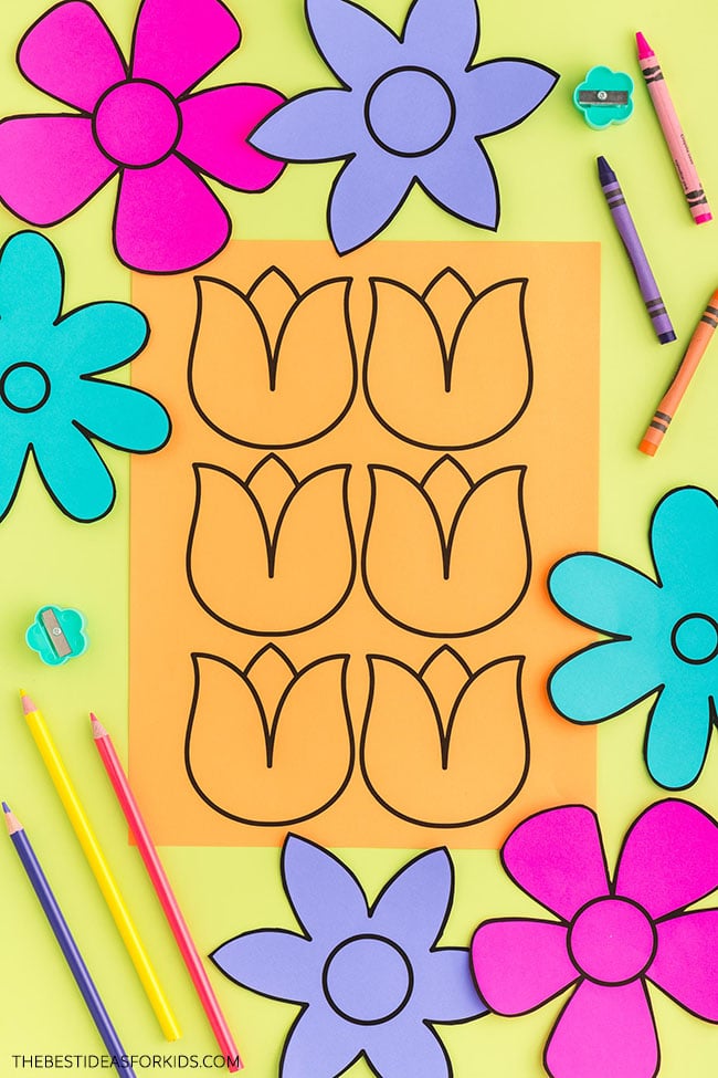 Flower Templates (Free Printables) - The Best Ideas for Kids