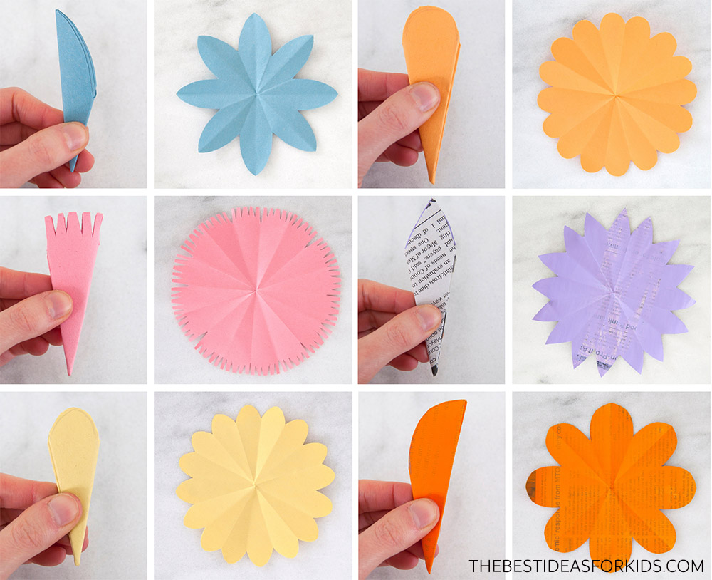How to Make Paper Flowers - The Best Ideas for Kids