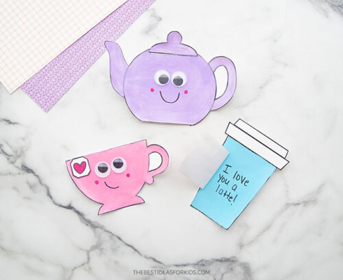 Teapot and Coffee Cards (with Free Printables) - The Best Ideas for Kids