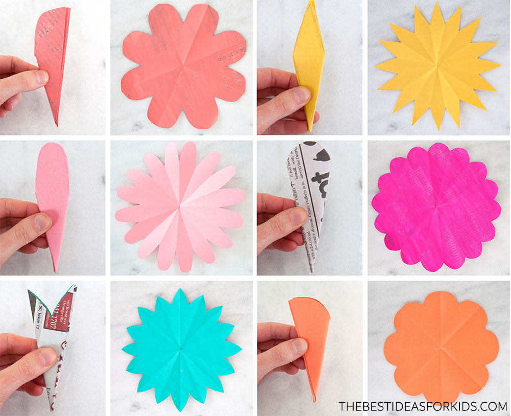 How to Make Paper Flowers - The Best Ideas for Kids
