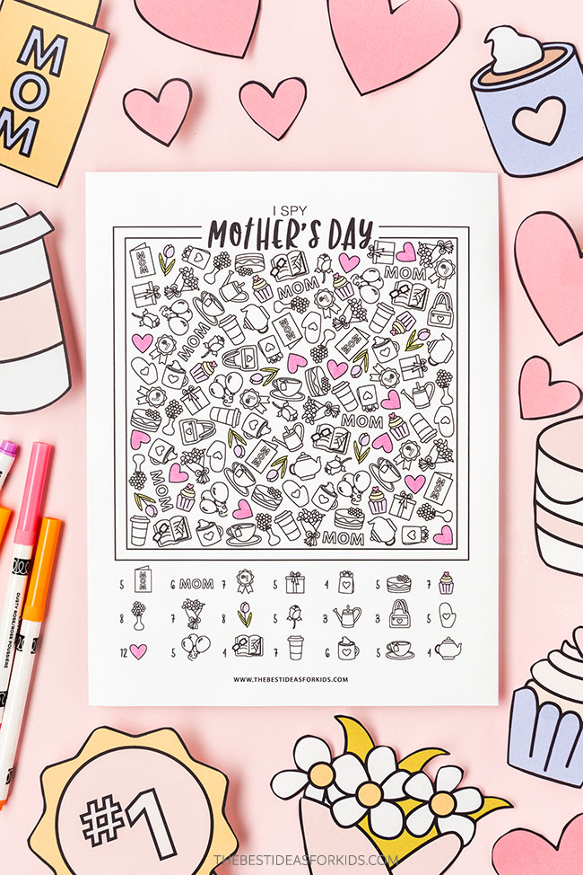 Mother's Day I Spy (Free Printables) - The Best Ideas for Kids