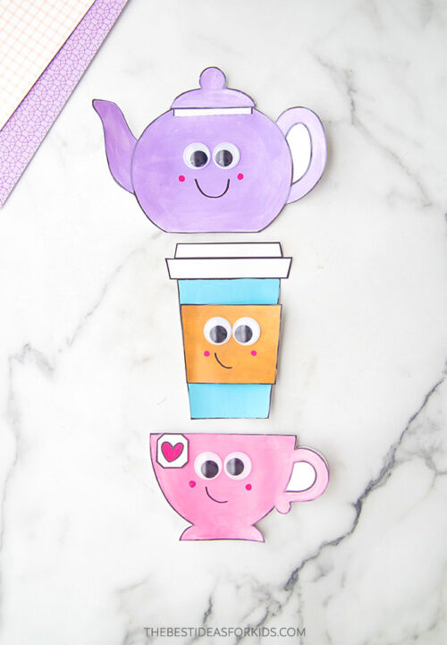 Teapot and Coffee Cards (with Free Printables) - The Best Ideas for Kids
