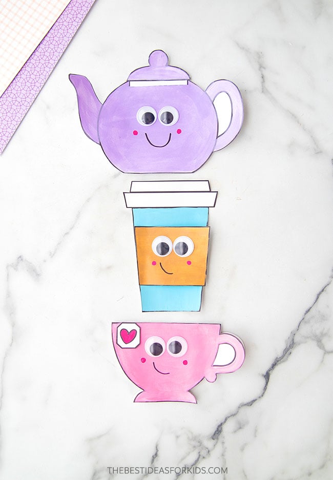 Teapot and Coffee Cards (with Free Printables) - The Best Ideas for Kids