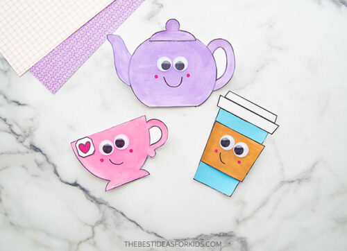 Teapot and Coffee Cards (with Free Printables) - The Best Ideas for Kids