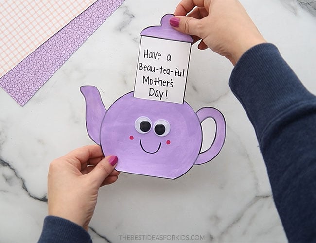 Teapot and Coffee Cards (with Free Printables) - The Best Ideas for Kids