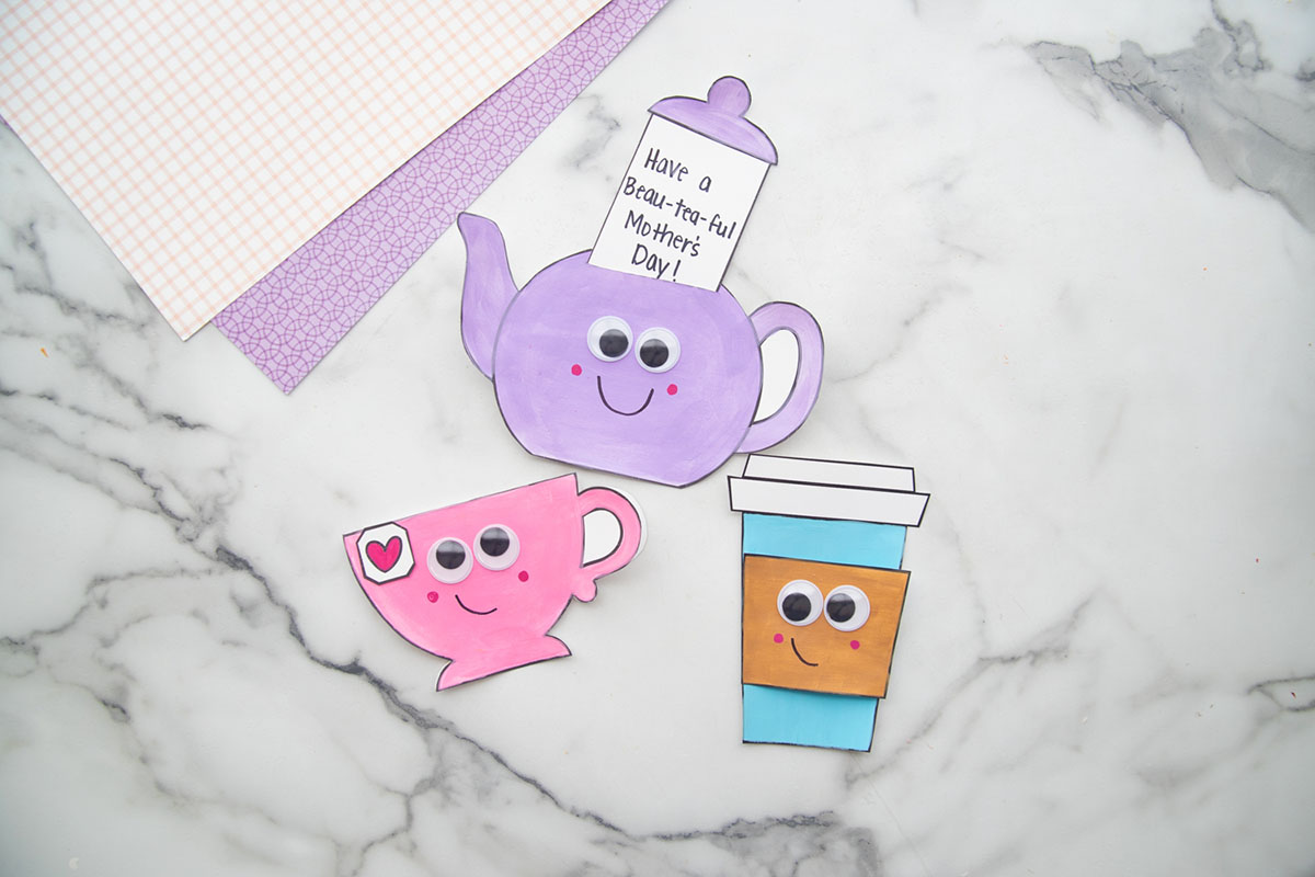 Teapot and Coffee Cards (with Free Printables) - The Best Ideas for Kids