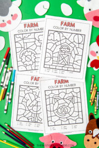 Farm Color By Number (Free Printables) - The Best Ideas for Kids