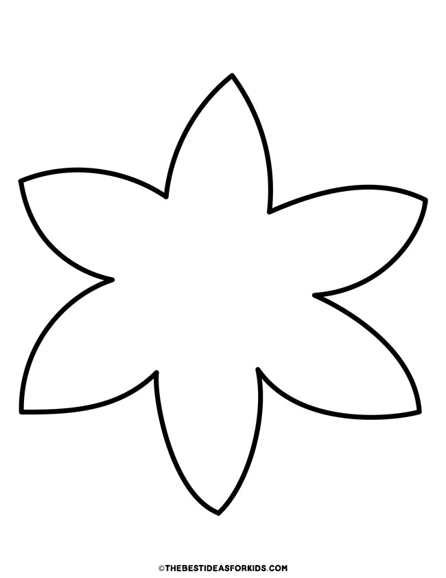 Flower Templates (Free Printables) - The Best Ideas for Kids