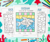 Beach Color By Number (Free Printables) - The Best Ideas for Kids