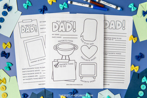 All About My Dad Printable (Free Templates) - The Best Ideas for Kids