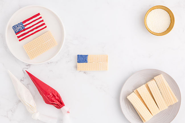 Patriotic Sugar Wafers - The Best Ideas for Kids