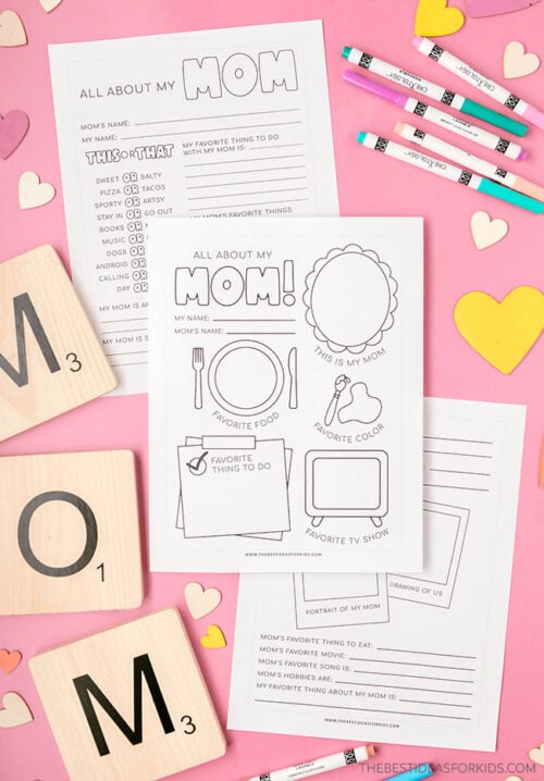 All About My Mom Printable (Free Templates) - The Best Ideas for Kids