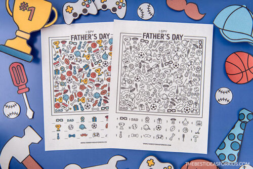 Father's Day I Spy (Free Printable) - The Best Ideas for Kids