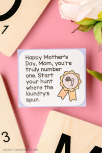 Mother's Day Scavenger Hunt (Free Printable) - The Best Ideas for Kids