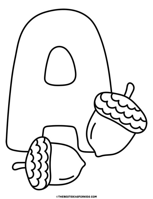 Letter A Coloring Pages (Free Printables) - The Best Ideas for Kids
