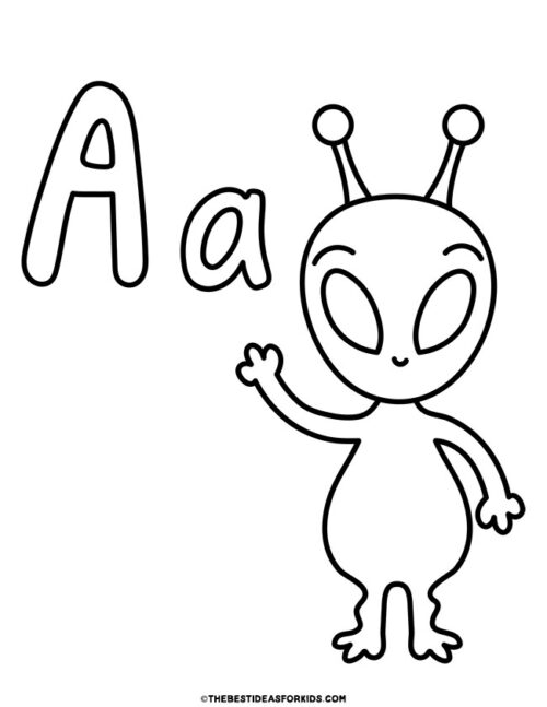 Letter A Coloring Pages (Free Printables) - The Best Ideas for Kids