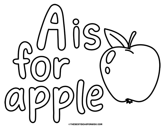 Letter A Coloring Pages (Free Printables) - The Best Ideas for Kids