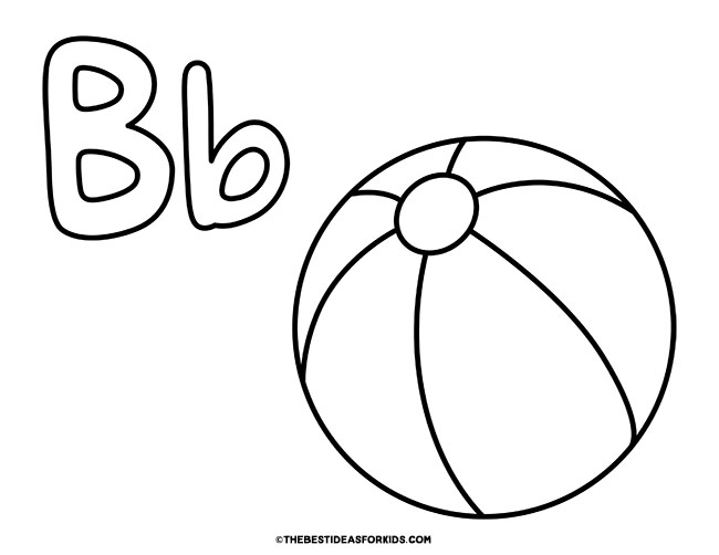 Letter B Coloring Pages (Free Printables) - The Best Ideas for Kids