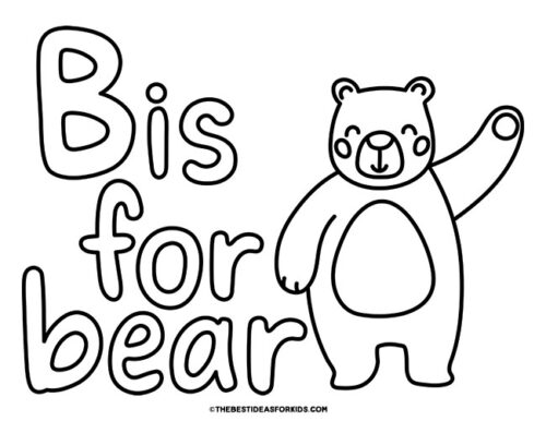 Letter B Coloring Pages (Free Printables) - The Best Ideas for Kids