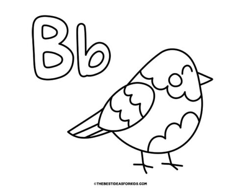 Letter B Coloring Pages (Free Printables) - The Best Ideas for Kids