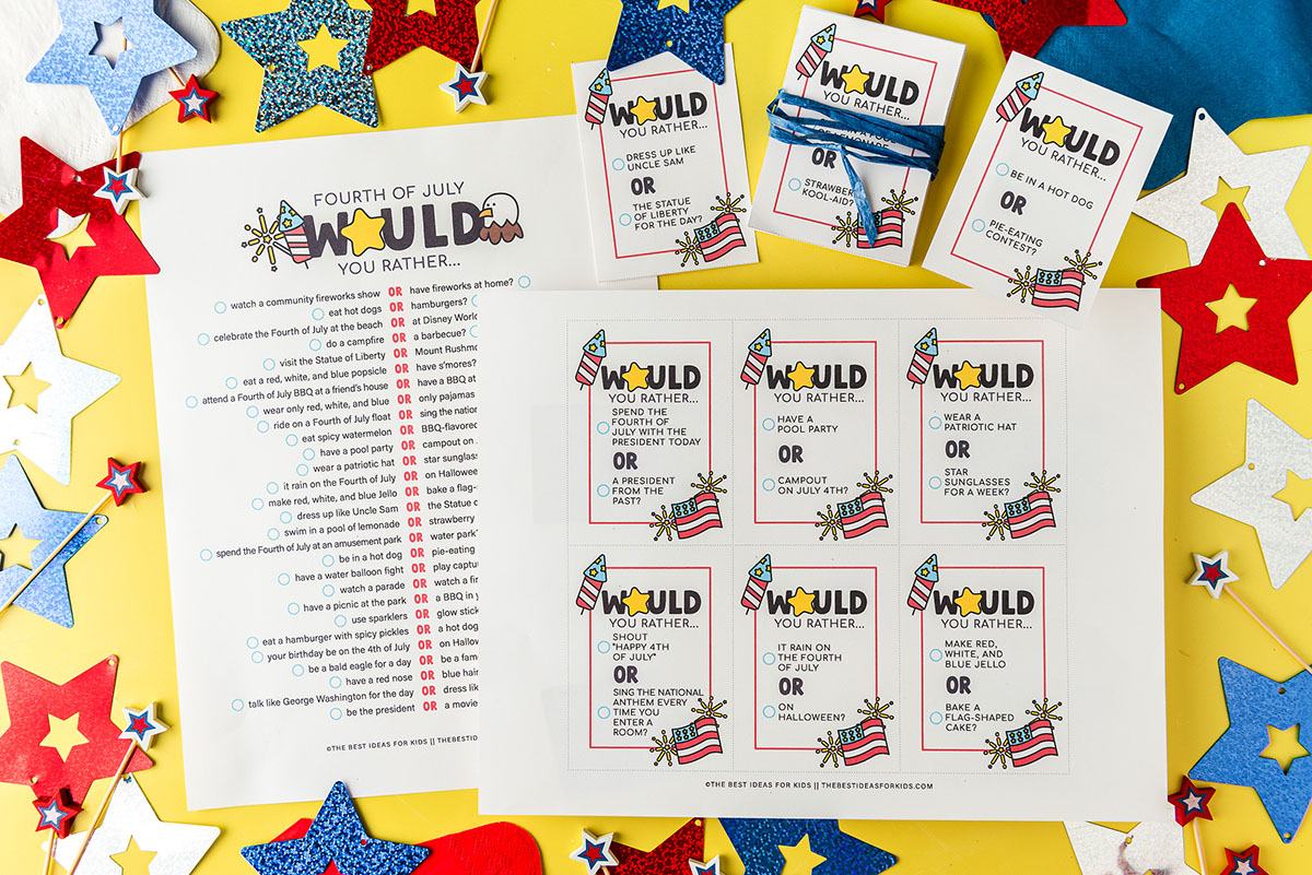 4th of July Would You Rather - The Best Ideas for Kids