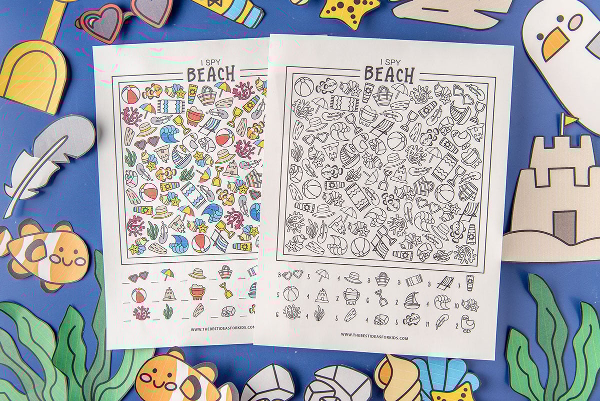 I Spy Beach Printable (Free Printables) - The Best Ideas for Kids