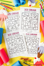 Ice Cream Color By Number (Free Printables) - The Best Ideas for Kids