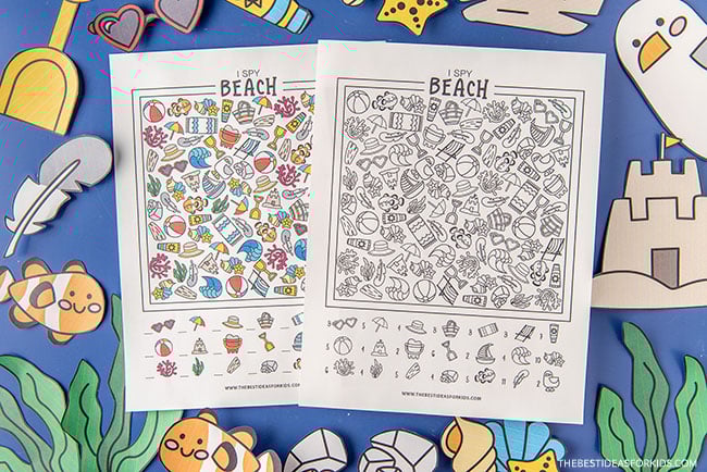 I Spy Beach Printable (Free Printables) - The Best Ideas for Kids
