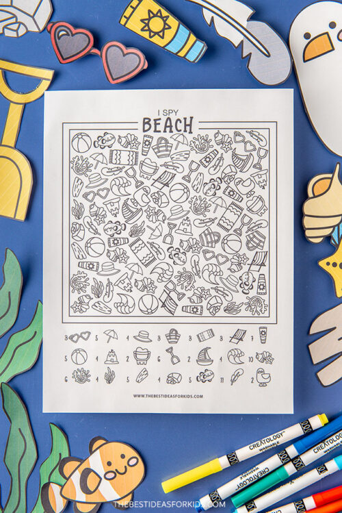 I Spy Beach Printable (Free Printables) - The Best Ideas for Kids