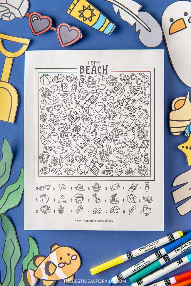 I Spy Beach Printable (Free Printables) - The Best Ideas for Kids