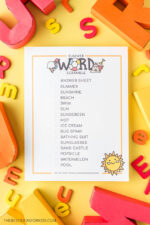 Summer Word Scramble (Free Printable) - The Best Ideas for Kids