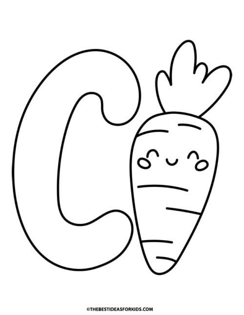 Letter C Coloring Pages - The Best Ideas for Kids