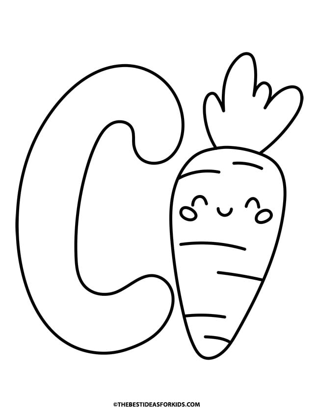 Letter C Coloring Pages - The Best Ideas for Kids