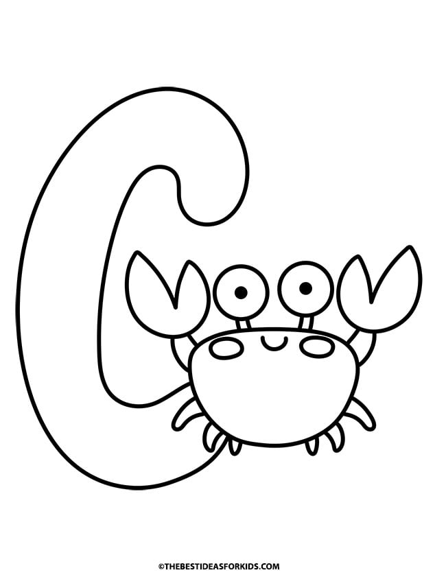Letter C Coloring Pages - The Best Ideas for Kids