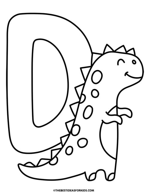 Letter D Coloring Pages (Free Printables) - The Best Ideas for Kids