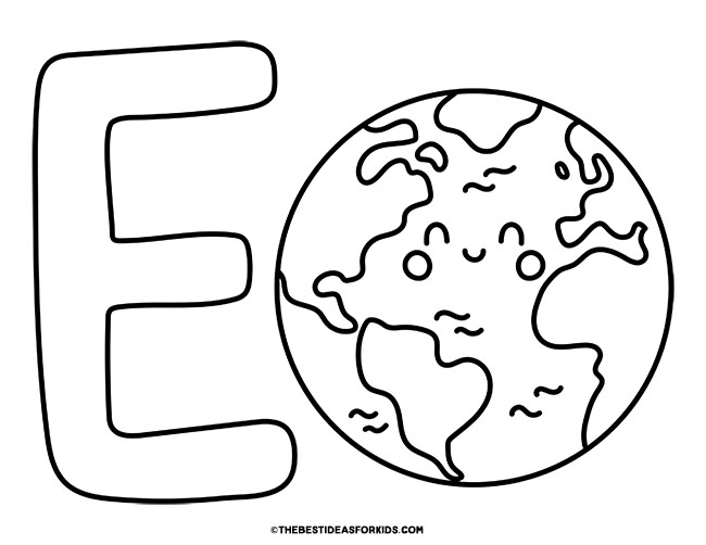 Letter E Coloring Pages (Free Printables) - The Best Ideas for Kids