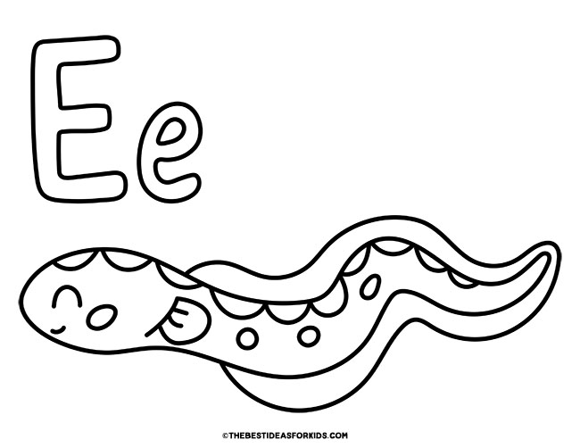 Letter E Coloring Pages (Free Printables) - The Best Ideas for Kids