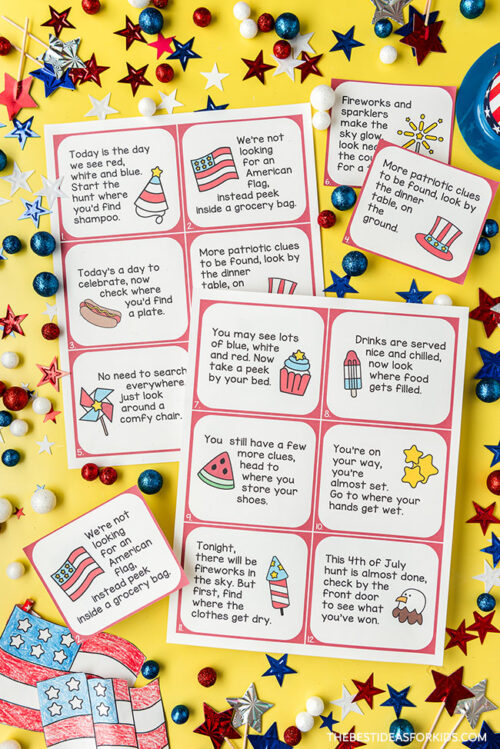 4th of July Scavenger Hunt (Free Printables) - The Best Ideas for Kids
