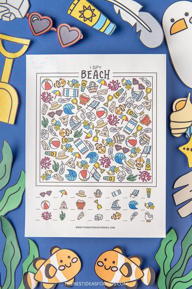I Spy Beach Printable (Free Printables) - The Best Ideas for Kids