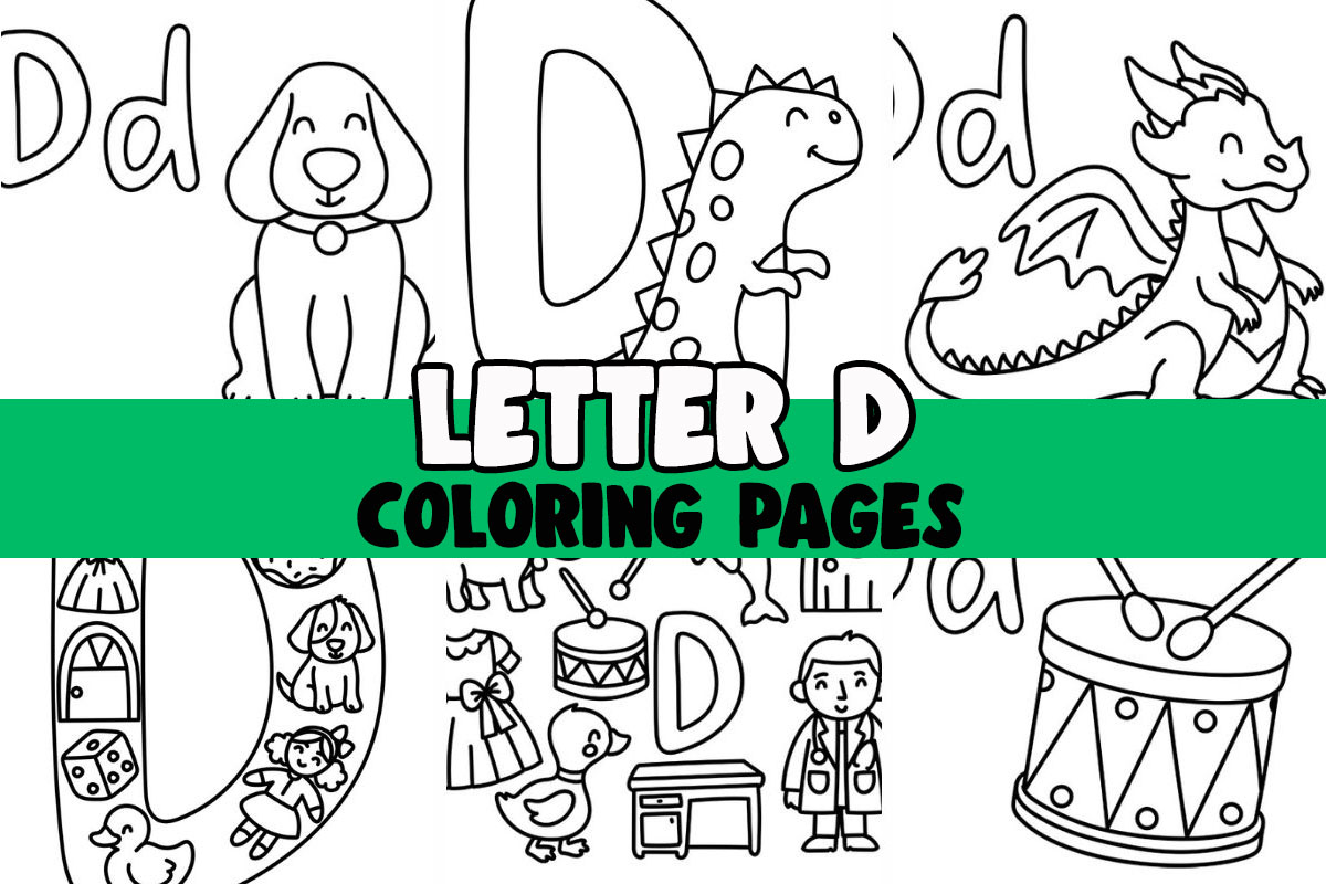 Letter D Coloring Pages (Free Printables) - The Best Ideas for Kids