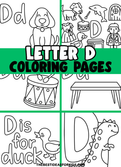 Letter D Coloring Pages (Free Printables) - The Best Ideas for Kids