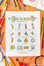 Back to School Scavenger Hunt (Free Printable) - The Best Ideas for Kids