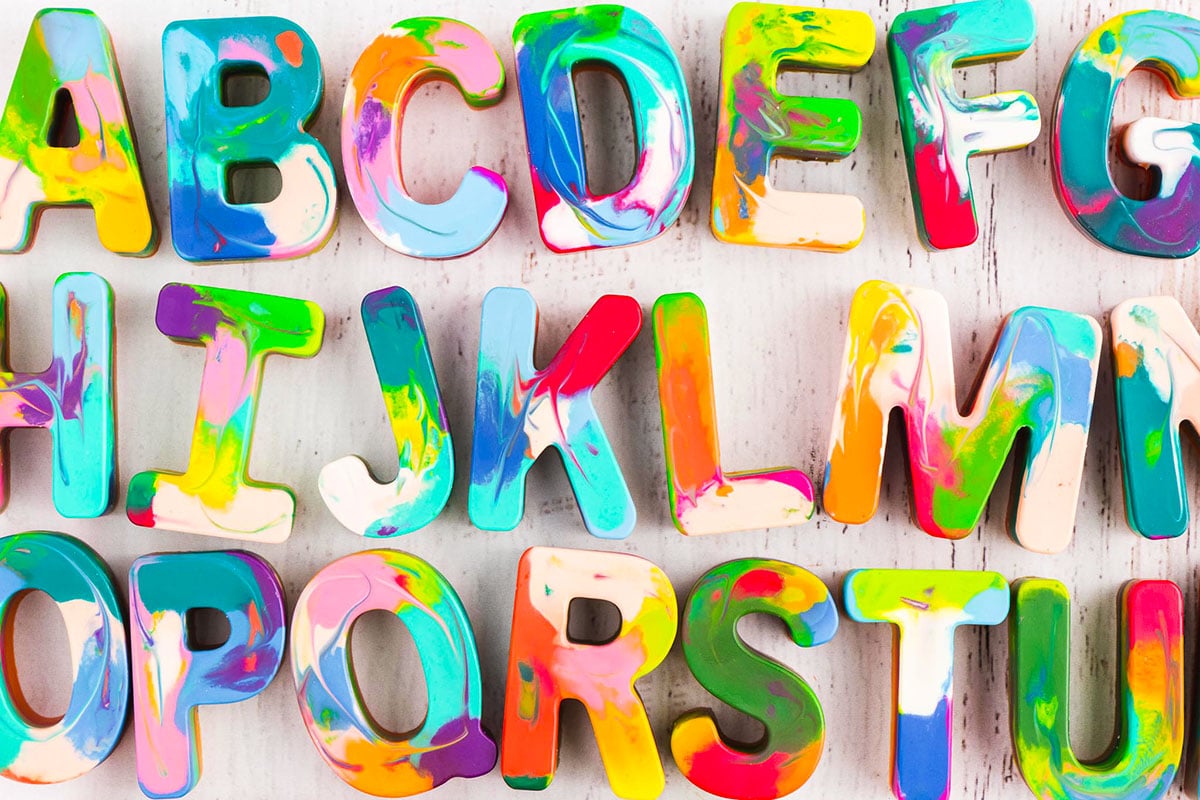 DIY Crayon Letters - The Best Ideas for Kids