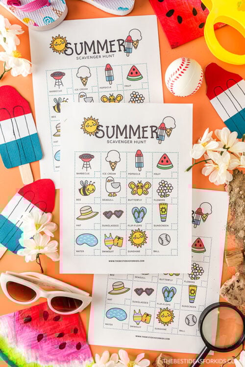 Summer Scavenger Hunt (Free Printable) - The Best Ideas for Kids