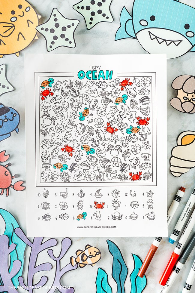 Ocean I Spy - The Best Ideas for Kids