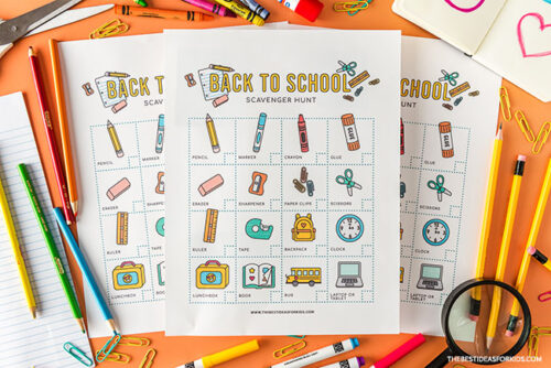 Back to School Scavenger Hunt (Free Printable) - The Best Ideas for Kids