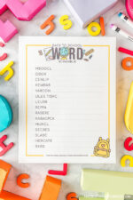 Back to School Word Scramble - The Best Ideas for Kids