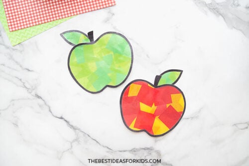 Apple Suncatcher - The Best Ideas for Kids