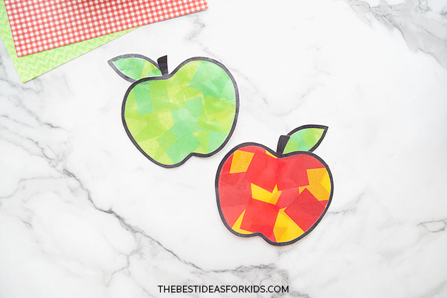 Apple Suncatcher - The Best Ideas for Kids