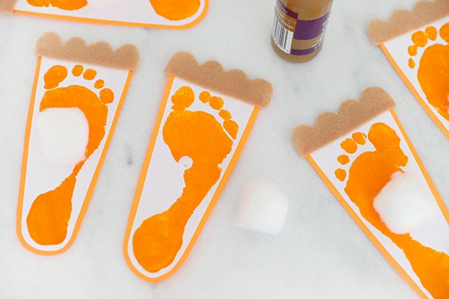 Pumpkin Pie Footprint - The Best Ideas for Kids